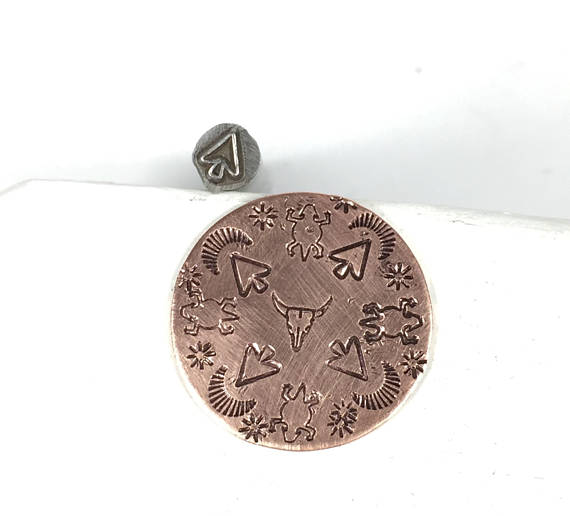 Arrow Head stamp, Native American, for metal stamping, tribal arrow st ...