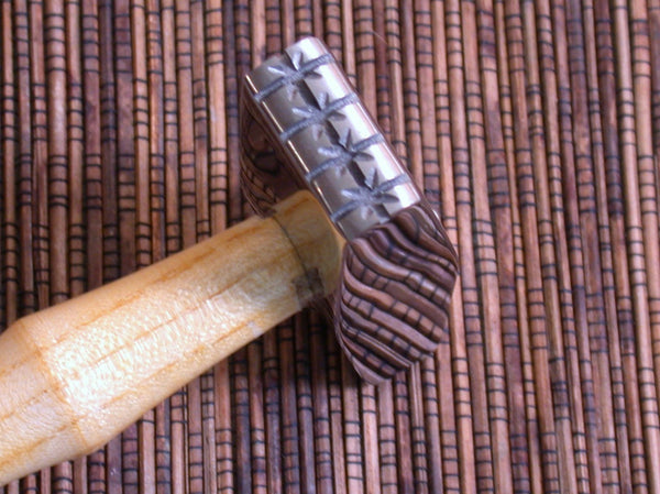 Star and Diamond hammer, Texture Hammering, 2 sides with different pat ...