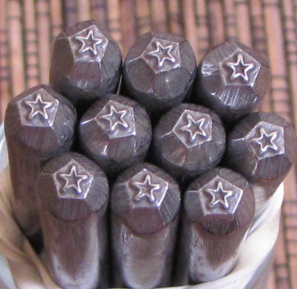 Micro Star stamp, Steel stamp, metal Stamping, 2.5 mm size, USA made ...