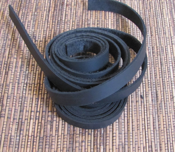 Wrap bracelet, leather strapping, black leather, wrap leather strips ...