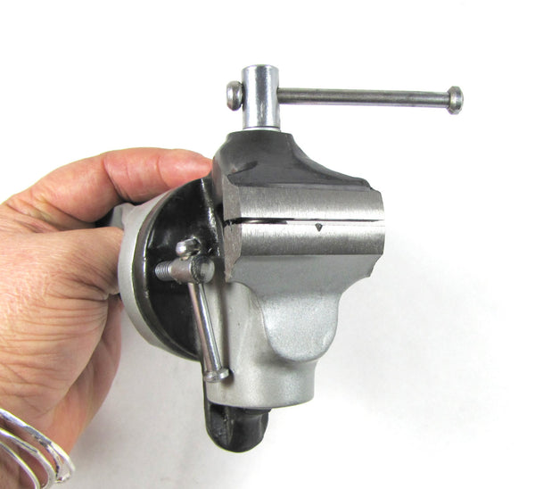 Bench vice, for Small work, 2 inch wide jaw, opens to 1 1/4 inch, swiv ...