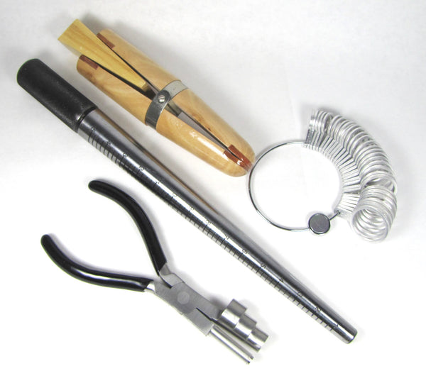 Pro Ring Making tool kit, Steel ring mandrel, Ring coiling pliers, Woo ...